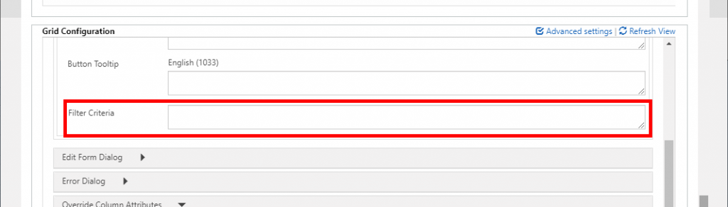 Engineered Code - Blog - Dynamics 365 Portal: Filter Criteria and Action Buttons